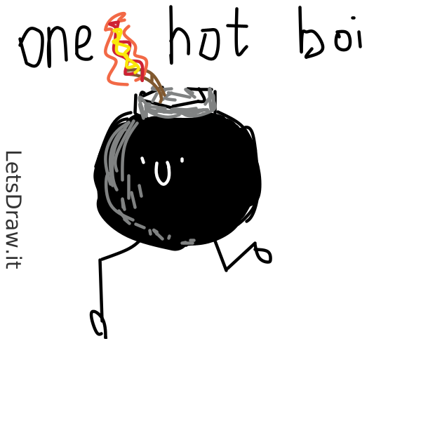 How to draw bomb / ed6rbg3km.png / LetsDrawIt