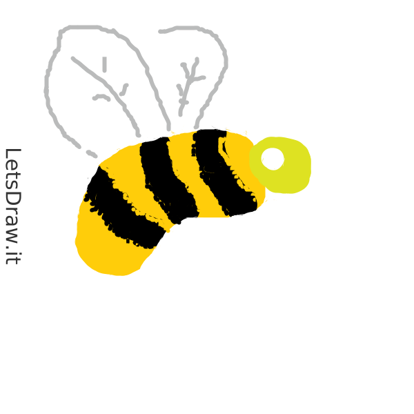 How to draw bee / eeaf139ot.png / LetsDrawIt