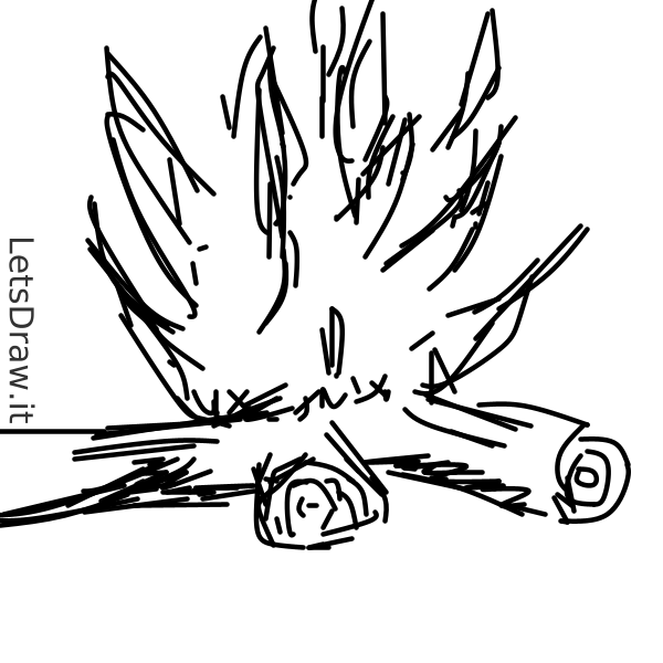 How to draw Bonfire / eewrd4f1s.png / LetsDrawIt