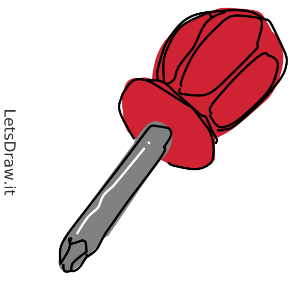 How to draw screwdriver / egtpujqe.png / LetsDrawIt