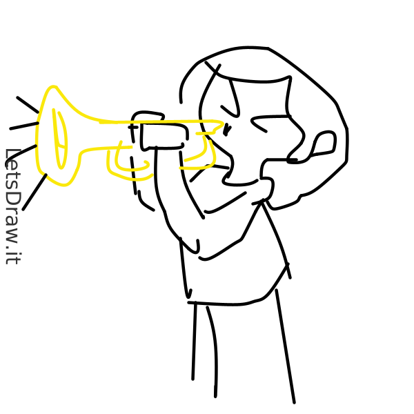 How to draw trumpet / eh3da9hd.png / LetsDrawIt