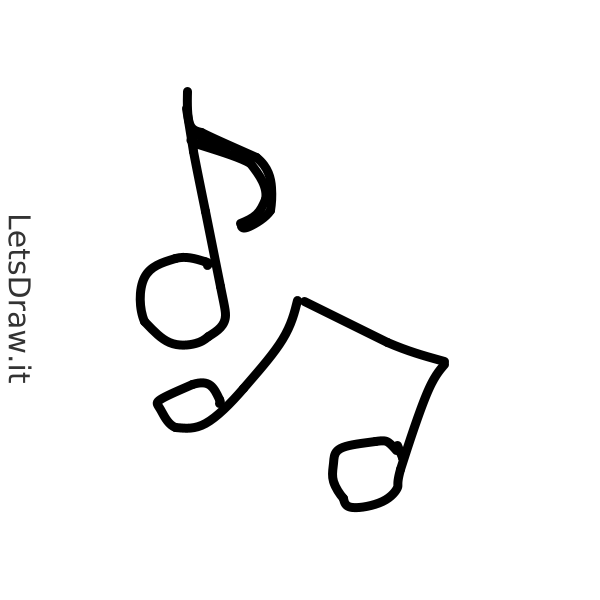 How to draw Music notes / ehczn7k7r.png / LetsDrawIt