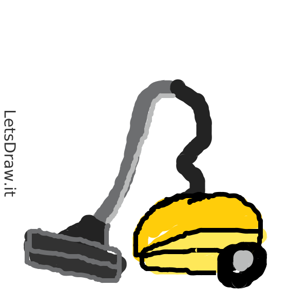 How to draw vacuum cleaner / ekz3ok6tq.png / LetsDrawIt