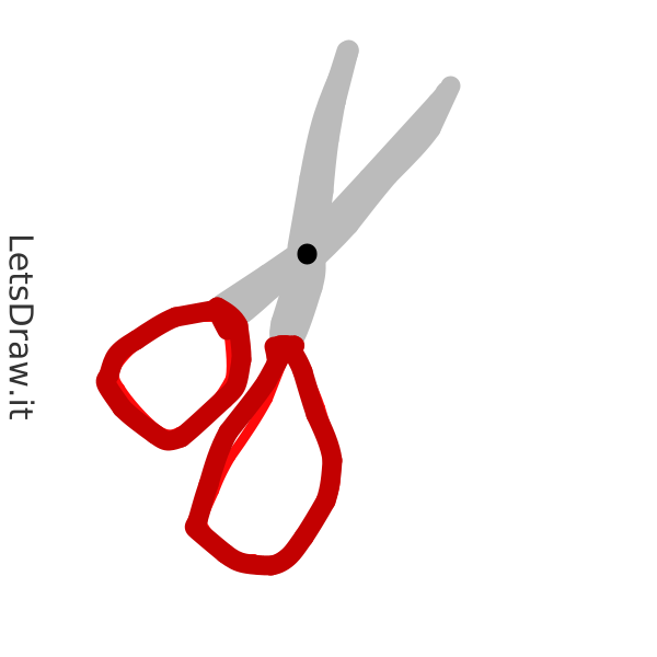 How to draw pair of scissors / epxnmzrxa.png / LetsDrawIt