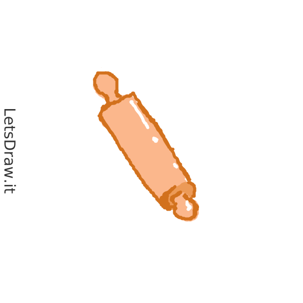 How to draw rolling pin / erc9odduy.png / LetsDrawIt