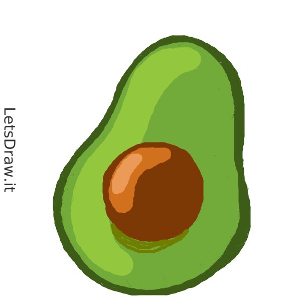 How to draw avocado / et5mowf68.png / LetsDrawIt