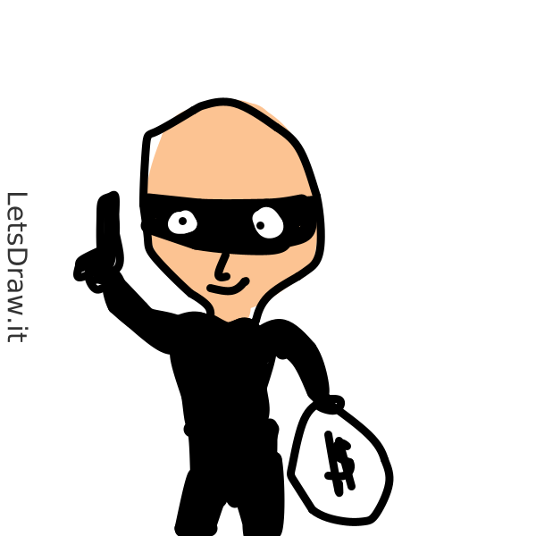 How to draw robber / etjyjexdf.png / LetsDrawIt