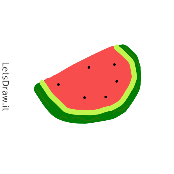 How to draw watermelon / ewagjn3g4.png / LetsDrawIt