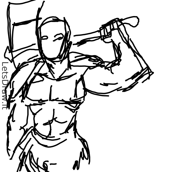 How to draw axe / ewsxpghn9.png / LetsDrawIt