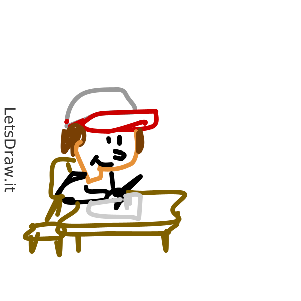 How to draw student / exikgx795.png / LetsDrawIt