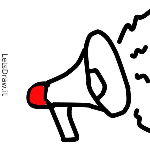 How to draw megaphone / ext5pqcng.png / LetsDrawIt