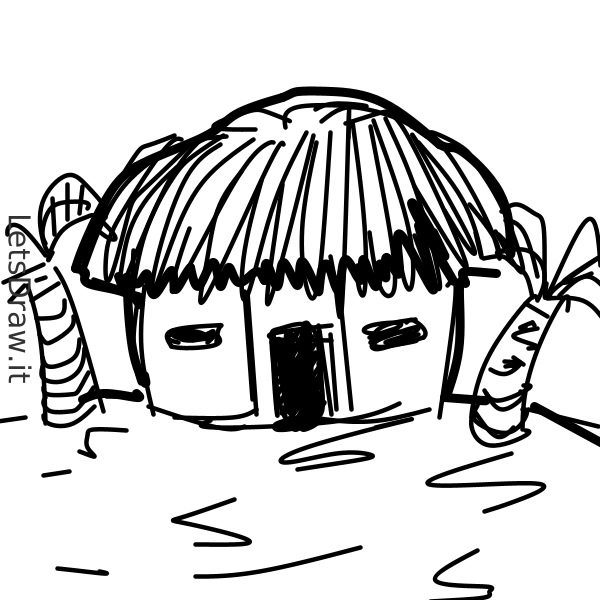How to draw Hut / ey1nb8shw.png / LetsDrawIt