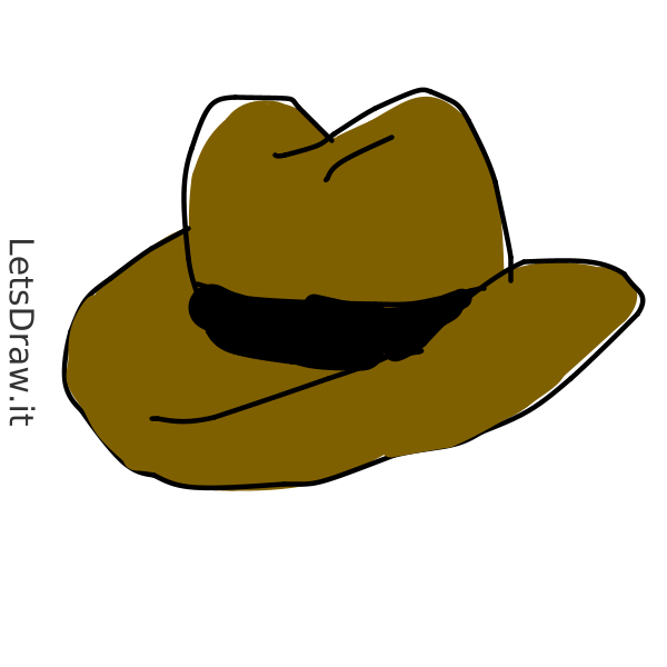 How to draw cowboy hat / ey5c8k4t5.png / LetsDrawIt