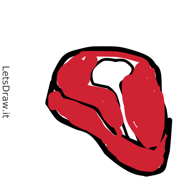 How to draw steak / ey95trju.png / LetsDrawIt