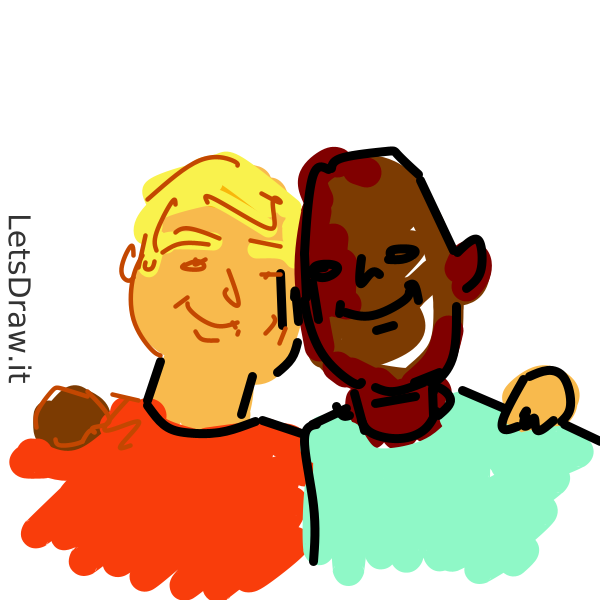 How to draw best friends / eybqkr6k7.png / LetsDrawIt