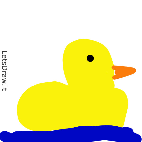 How to draw rubber duck / eyjim9kfz.png / LetsDrawIt
