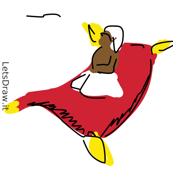 How to draw flying carpet / eyp5dhrpq.png / LetsDrawIt
