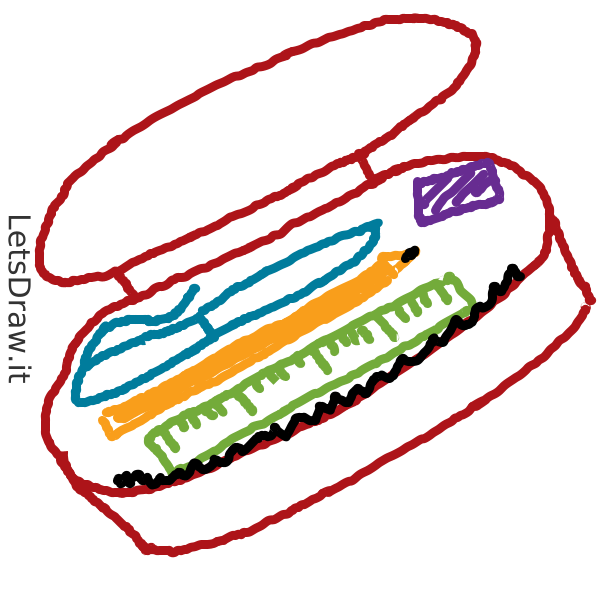 How to draw pencil box / ez57xumnj.png / LetsDrawIt
