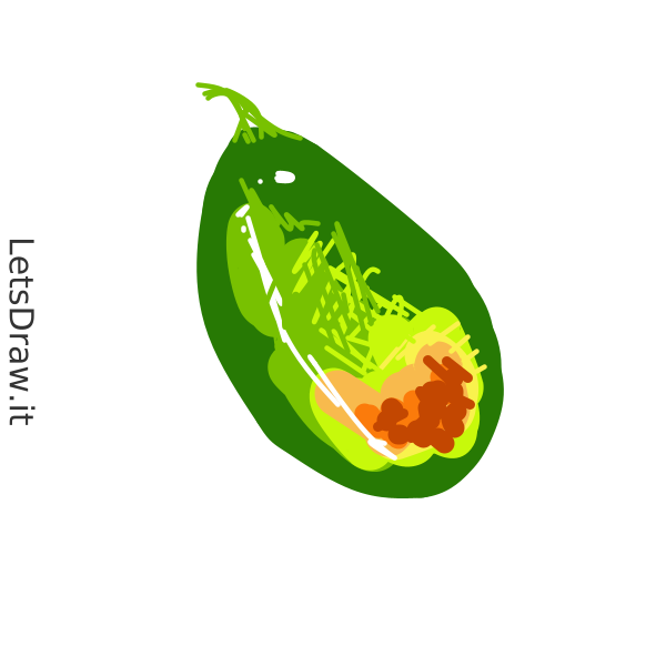 How to draw mango / ezsyke8jk.png / LetsDrawIt