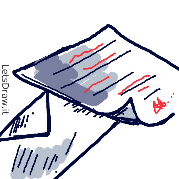How to draw Envelope mail / f1zakzuxz.png / LetsDrawIt