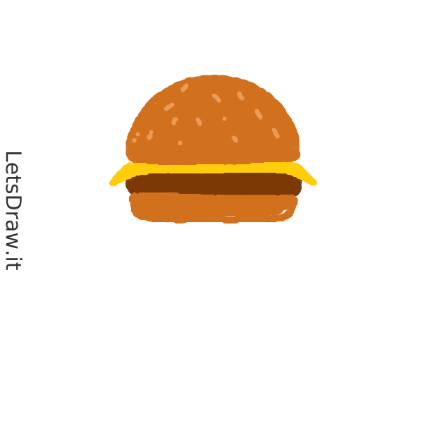 How to draw cheeseburger / f34rx61qs.png / LetsDrawIt
