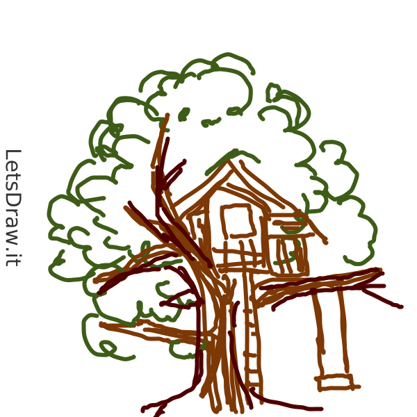 How to draw treehouse / f49roy4gj.png / LetsDrawIt