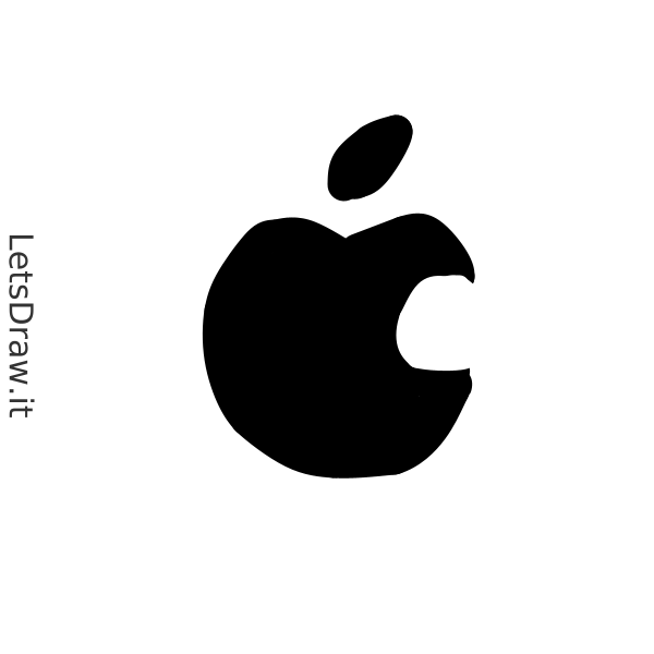 How to draw Apple logo / f4iwp18bw.png / LetsDrawIt
