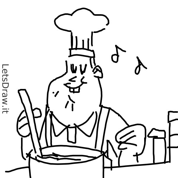 How to draw chef / f5bpcxic7.png / LetsDrawIt