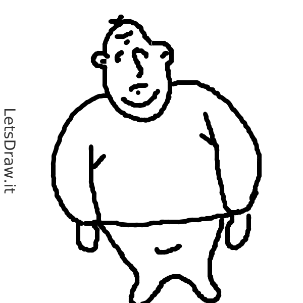 How to draw fat man / f5caq98a3.png / LetsDrawIt