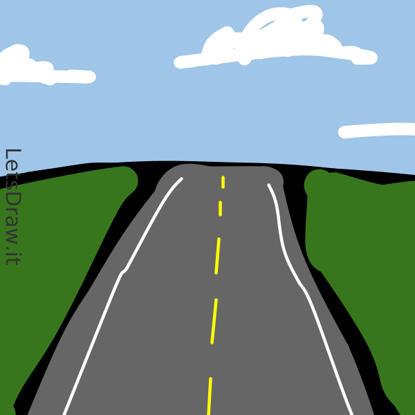 How to draw road / f6ir8gnof.png / LetsDrawIt
