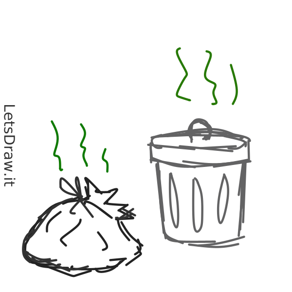 How to draw trash / LetsDrawIt