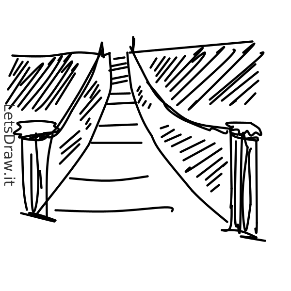How to draw bridge / LetsDrawIt