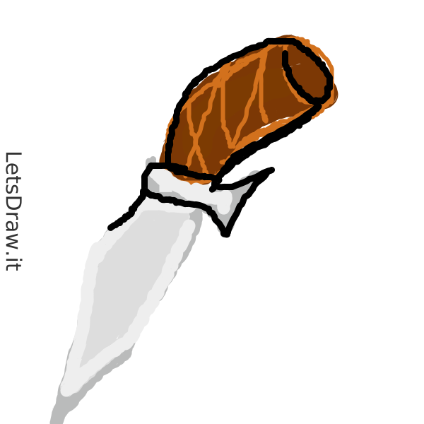 How to draw dagger / fccjxzzk4.png / LetsDrawIt