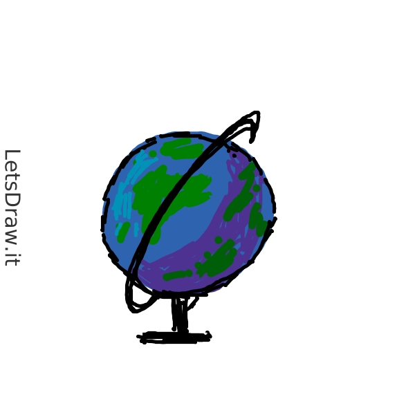 wereldbol tekenen / fcne83wuf.png / LetsDrawIt