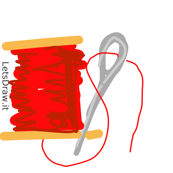 How to draw sewing needle / ffe6meiyn.png / LetsDrawIt