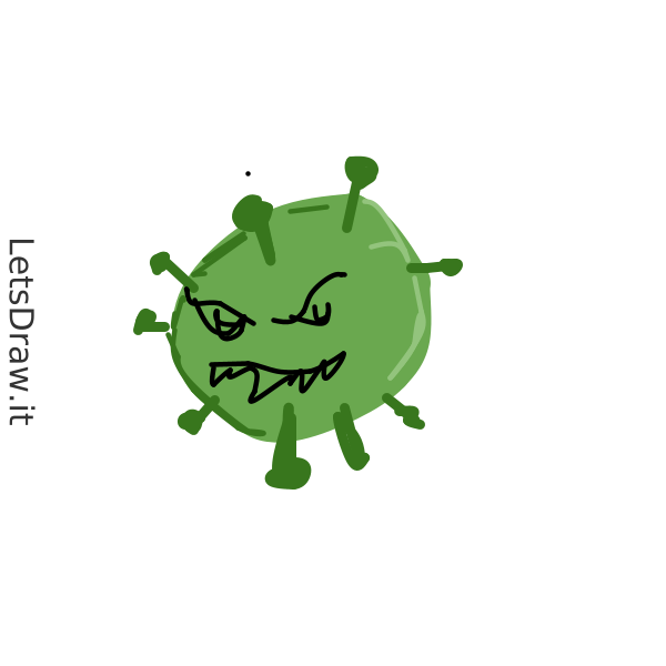 How to draw virus / fg3en1b4j.png / LetsDrawIt