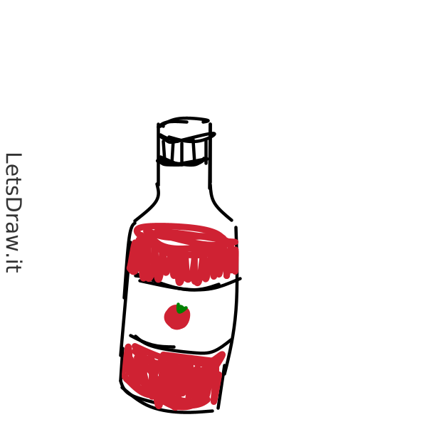 How to draw ketchup / fg9in4jnf.png / LetsDrawIt