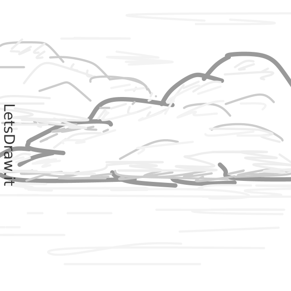 How to draw clouds / LetsDrawIt