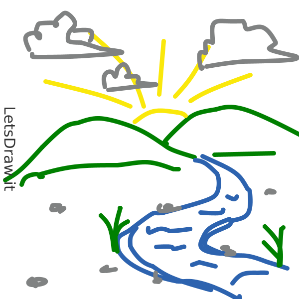 How to draw river / fmawasjr.png / LetsDrawIt