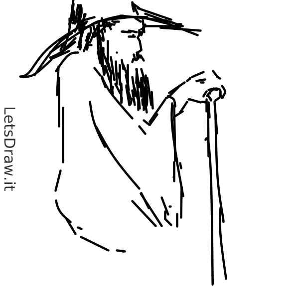 How to draw wizard / fn99rrwgs.png / LetsDrawIt