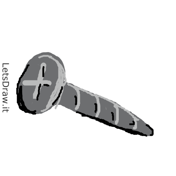 How to draw screw / fpdixj97d.png / LetsDrawIt