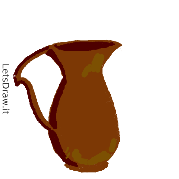How to draw jug / LetsDrawIt