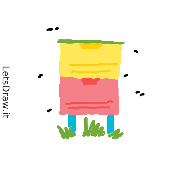 How to draw bee hive / fr1ookg3q.png / LetsDrawIt