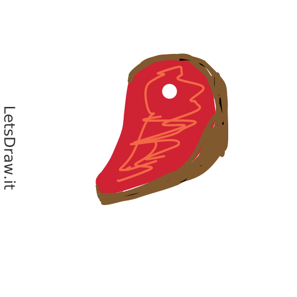 How to draw meat / frtyryaqj.png / LetsDrawIt
