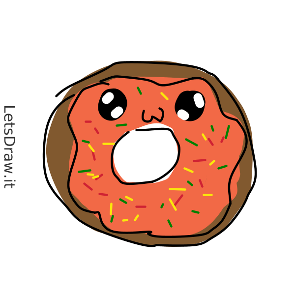 Wie zeichnet man: Krapfen / Lerne zu zeichnen von anderen LetsdrawIt ...