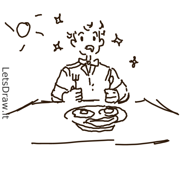 How to draw breakfast / fsuwq4fsx.png / LetsDrawIt