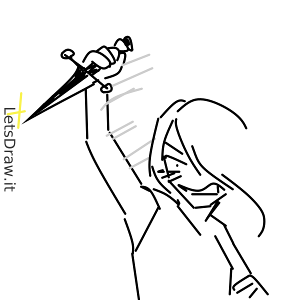 How to draw dagger / ftu3kiwhw.png / LetsDrawIt