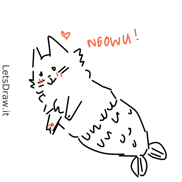 How to draw cat-fish / ftzrdgb9b.png / LetsDrawIt