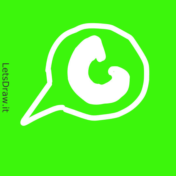 How to draw WhatsApp / fucsj4o8g.png / LetsDrawIt
