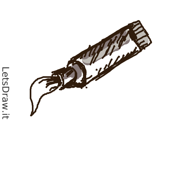 How to draw tube of toothpaste / fyzhea6ee.png / LetsDrawIt